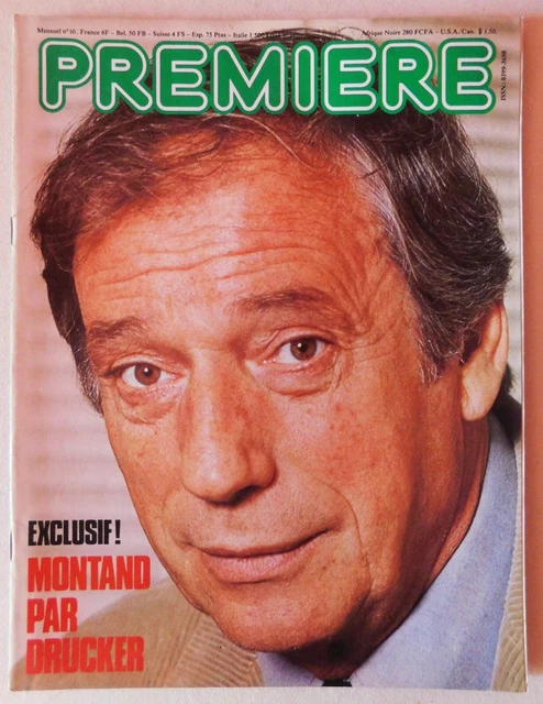 PREMIERE MAGAZINE N° 10 Yves Montand EUR 39,00 - PicClick FR