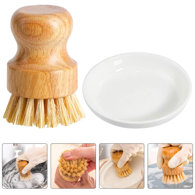 POT BRUSH MULTIPURPOSE Cleaner Dish Scrubber Sisal Dishwasher EUR 13,19 ...