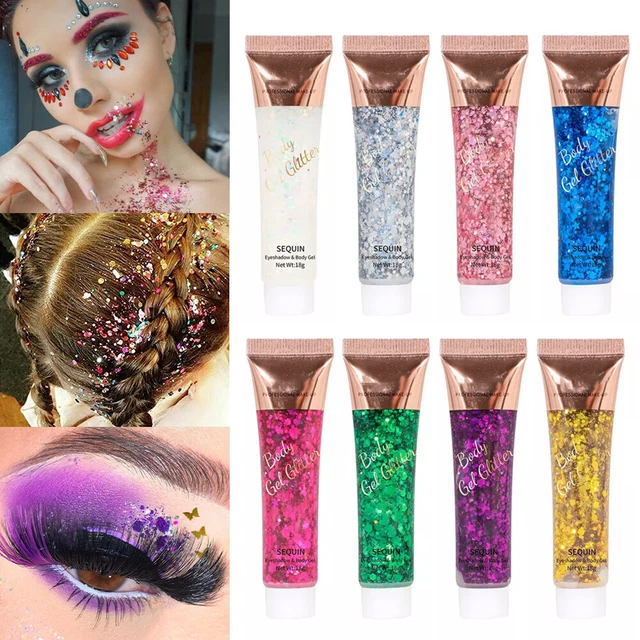 GLITTER GLOW METALLIC Liquid Eyeshadow Eye Shadow Concealer Cream ...