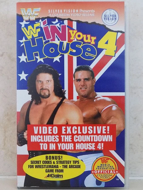 WWF IN YOUR House 4 1995 Wrestling Video Pal Vhs Wwe British Bulldog £ ...