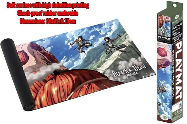 ATTACK ON TITAN Playmat Colossus Titan EUR 28,01 - PicClick IT