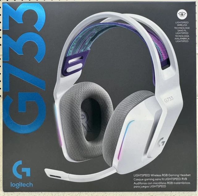 LOGITECH G733 WIRELESS Gaming Headset - White. A10 $117.79 - PicClick CA
