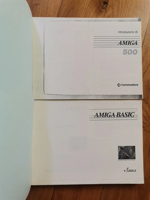 COMMODORE AMIGA ITALIAN Language Workbench Amiga Basic Manuals £15.65 ...