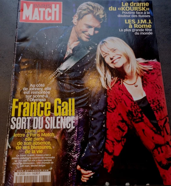 FRANCE GALL. JOHNNY hallyday. Paris Match Magazine. 2000. EUR 3,00 ...