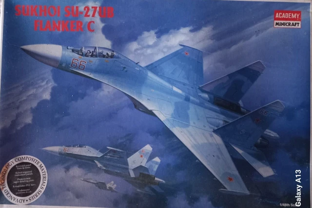 ACADEMY MINICRAFT SUKHOI SU-27 UB FLANKER C 1:48 scale Plastic Model ...