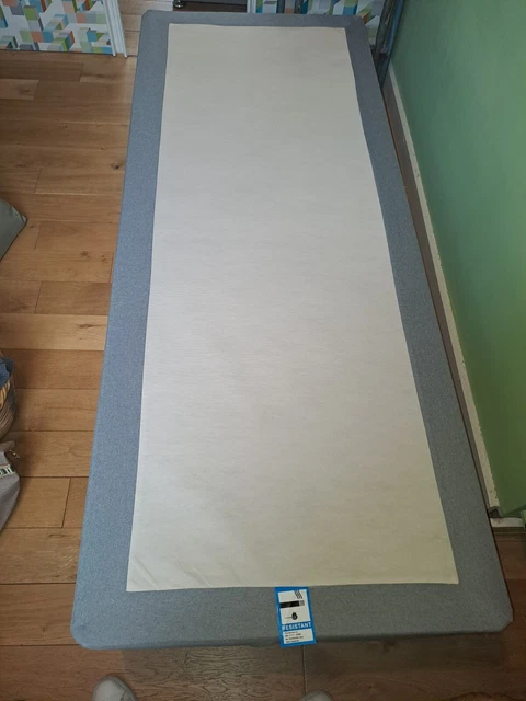 SMALL SINGLE DIVAN bed base in grey with two drawer storage £51.64 ...