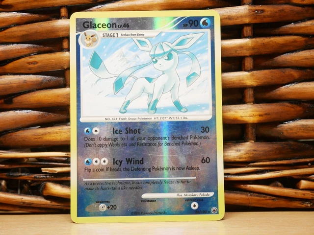 POKEMON GLACEON 20/100 REVERSE HOLO RARE | HP Heavy Play | Majestic ...