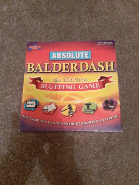 ABSOLUTE BALDERDASH BOARD Game Drumond Park Complete. Part Sealed. VGC ...