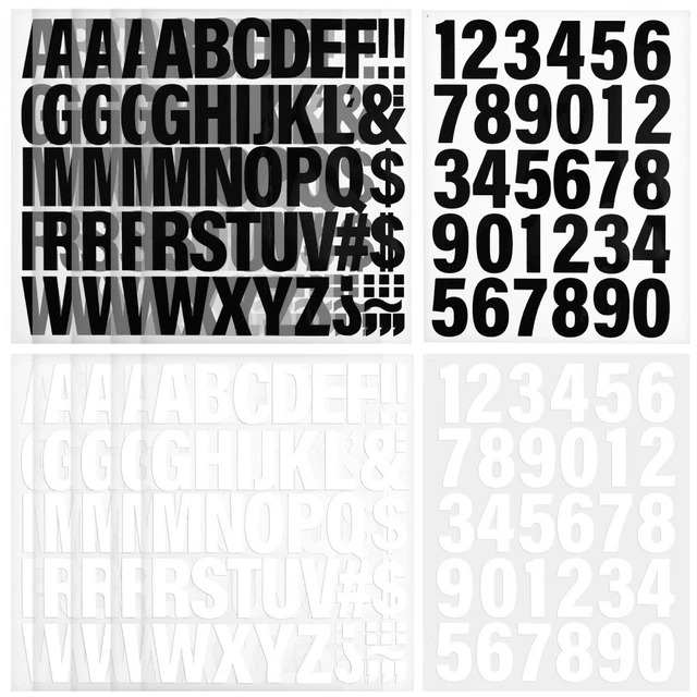 12 SHEETS VINYL Letters Number Stickers Iron Decals for Clothing £11.18 ...