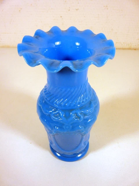 VASE OPALINE DE foire bleue Portieux Vallery Stahl style Louis XVI pas ...