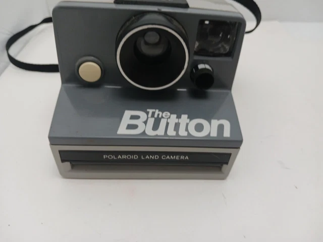 POLAROID THE BUTTON Grey Land Camera Instant Vintage Untested £14.38 ...