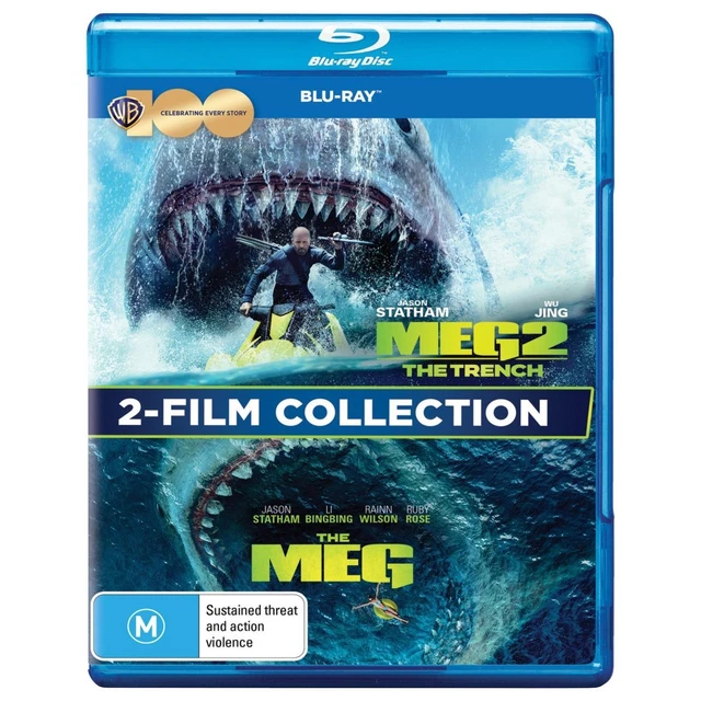 THE MEG 2-FILM Collection Blu-ray | The Meg 1 & 2 | Jason Statham ...