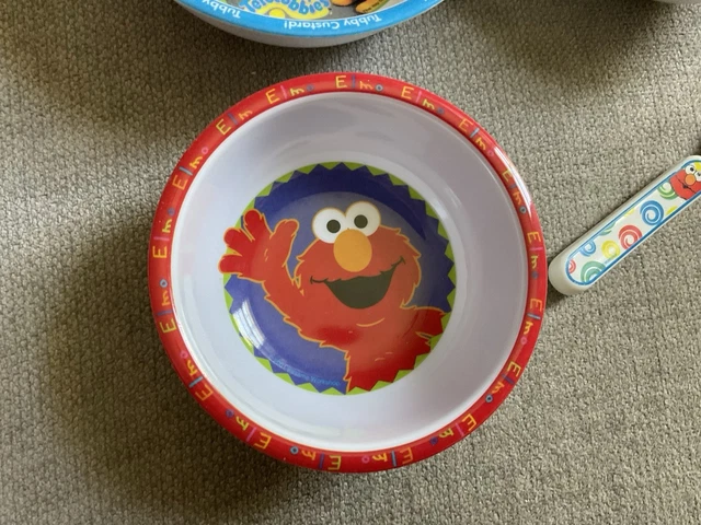 TELETUBBIES MELAMINE BOWL Baby Bugs Elmo Fork Zak Designs Vtg Lot Of 3 ...
