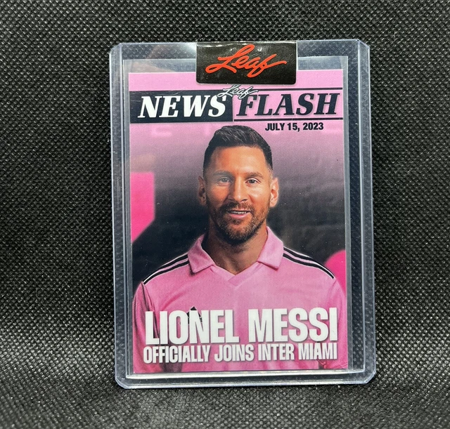 LIONEL MESSI NEWS Flash Leaf 2023 #Lm-1 Inter Miami Vice City Soccer ...
