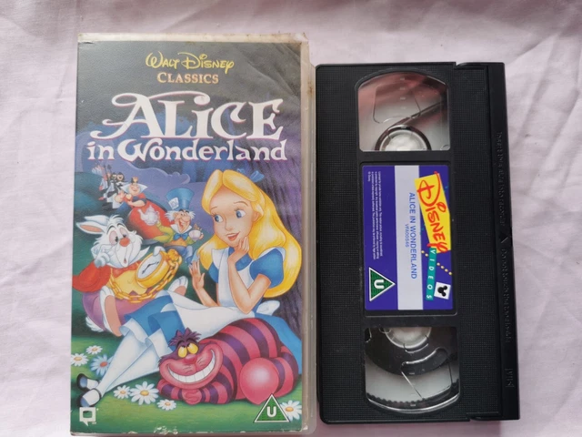 ALICE IN WONDERLAND Walt Disney Classics VHS 1995 Video Tape Dust Cover Box £6.96 - PicClick UK