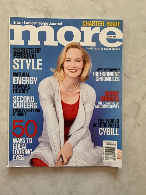 MORE MAGAZINE, (CHARTER Issue), October 1998, cover: Cybill Shepherd ...