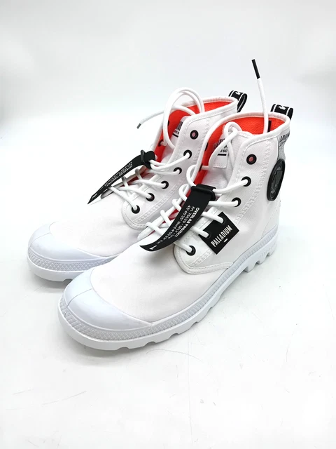 PALLADIUM PAMPA LITE OVERLAP SNEAKER BOOTS 76639-100-M UK Size 8 White ...