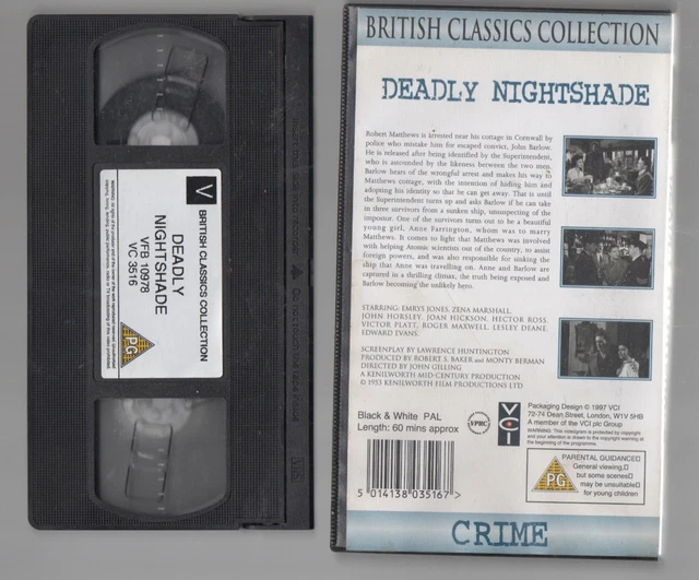 DEADLY NIGHTSHADE ~EMRYS Jones / Zena Marshall~ *British Classic ...