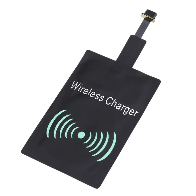 MICRO USB WIRELESS Charger Receiver Adapter Receptor Coil for Android ...