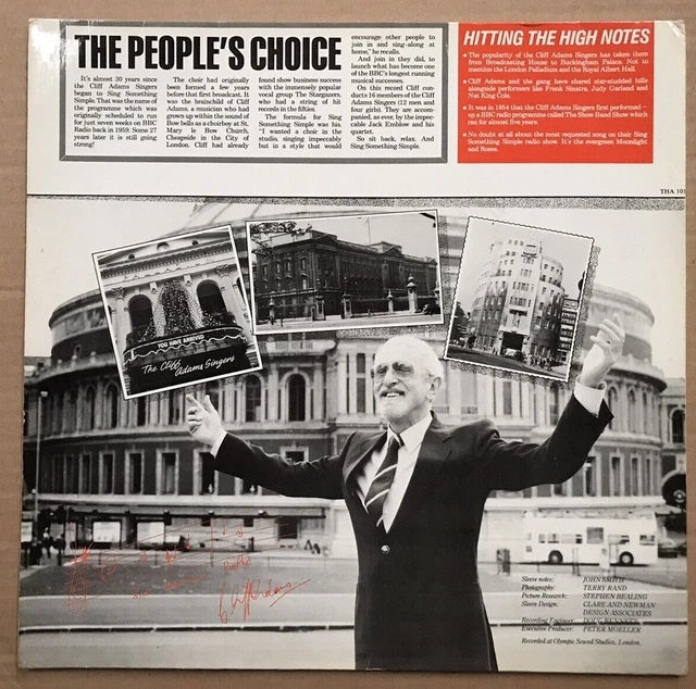 SING SOMETHING SIMPLE (The People) - Cliff Adams THAMES THA 101 - LP 12 ...