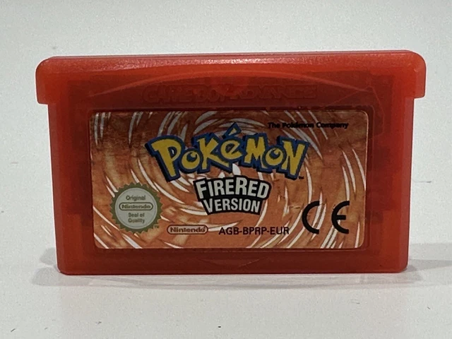 GENUINE POKEMON FIRE Red FireRed Version GBA PAL - Cartridge Only 11 ...