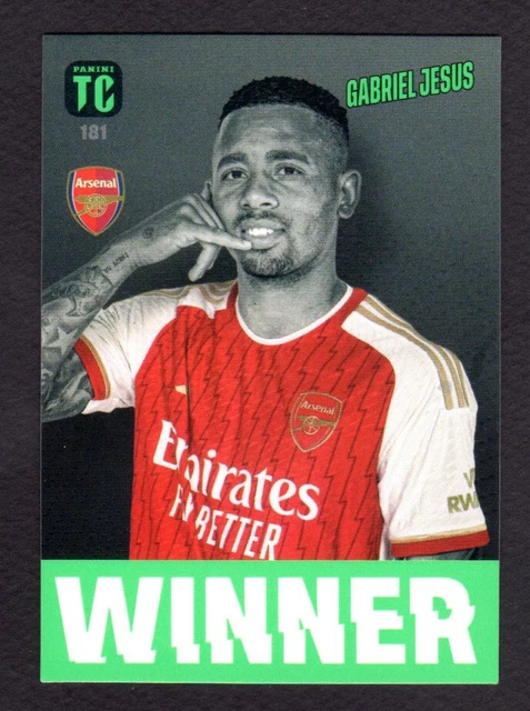 PANINI TOP CLASS 2024 Trading Cards WINNER #181 Gabriel JESUS Arsenal ...