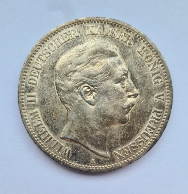 #02 SILBERMÜNZE 5 Mark 1907 A - Deutsches Reich, Kaiserreich - Wilhelm II. EUR 29,00 - PicClick DE