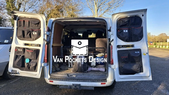 FORD TRANSIT CUSTOM Barn Door Storage Organiser all 4 panels set 2012 ...