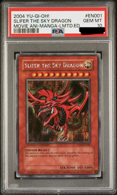SLIFER THE SKY Dragon YMA-EN001 Yu-Gi-Oh! The Movie Ani-Manga PSA GEM MT 10 #1 £619.00 - PicClick UK