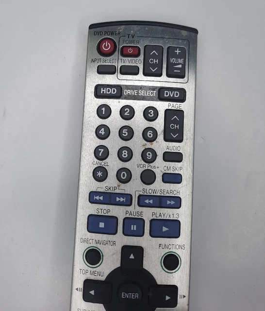 GENUINE ORIGINAL PANASONIC TV DVD Recorder Remote Control EUR7721KG0 ...