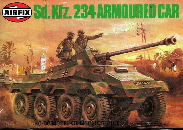 AIRFIX 1/72 SCALE WW2 GERMAN Sd.Kfz 234 PUMA 8-RAD ARMOURED CAR KIT# 9 ...