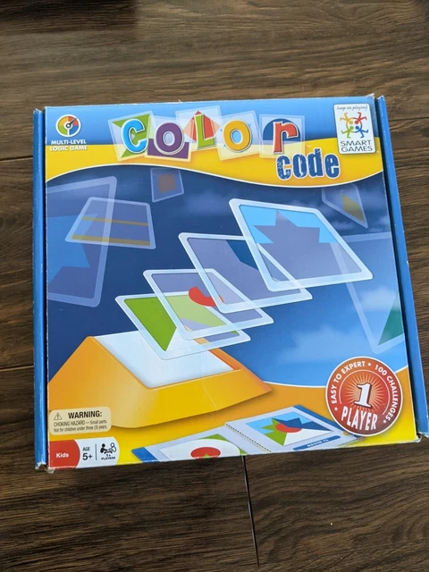 SMARTGAMES COLOR CODE Cognitive Skill-Building Puzzle Game Kids Logic ...