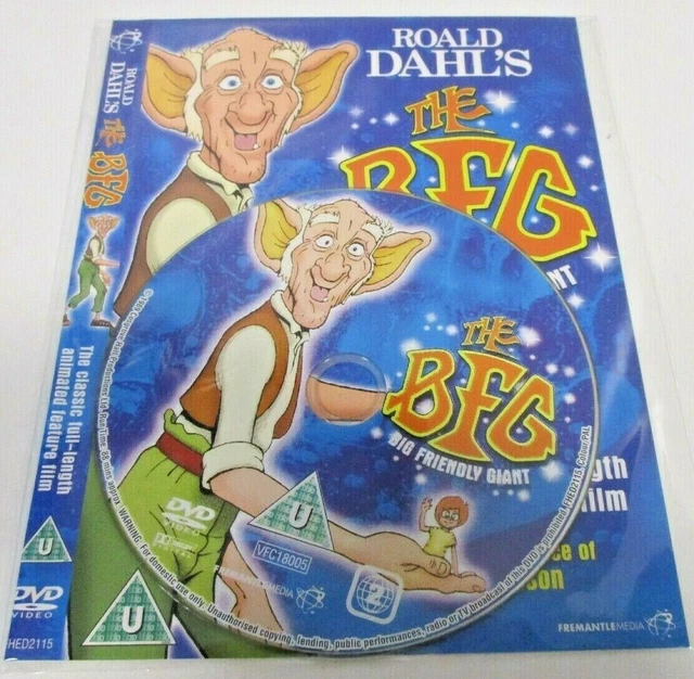 ROALD DAHL'S THE BFG DVD (2000) Brian Cosgrove cert U Disc Only FREE UK ...