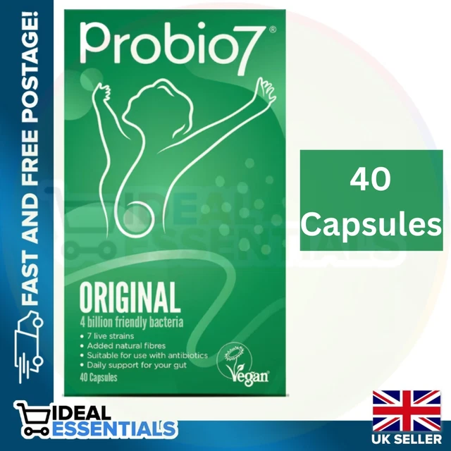 PROBIO 7 ORIGINAL - Vegan Approved - 40 Capsules £10.97 - PicClick UK