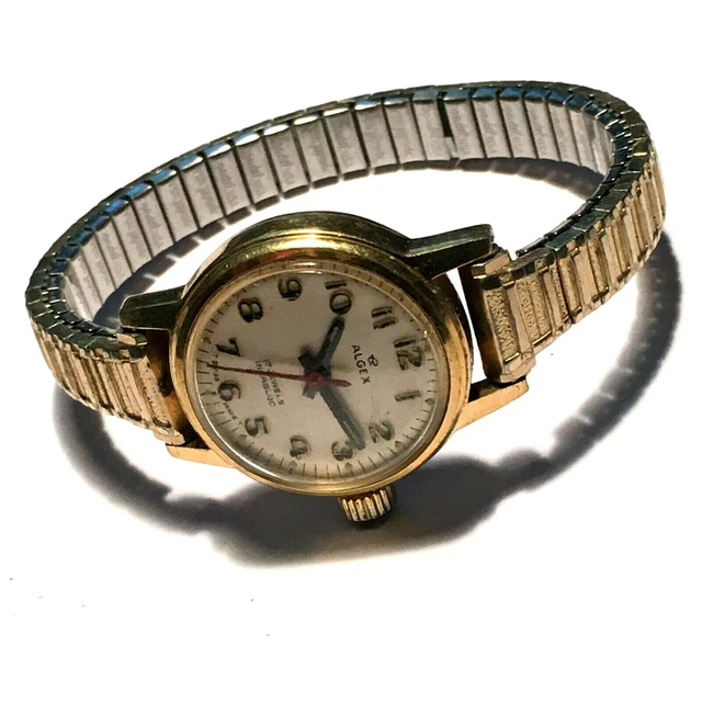VINTAGE SWISS ALGEX 17 Jewels Incabloc Wind Up MECHANICAL LADIES WATCH ...