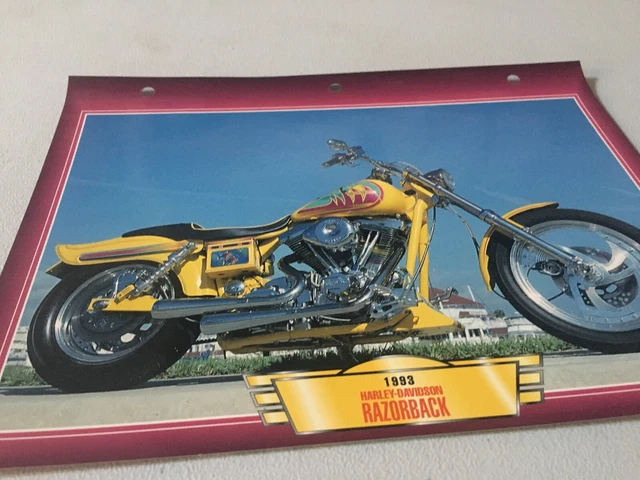 021 HARLEY DAVIDSON 1340 Razorback 1993 Fiche collection ATLAS motos de ...