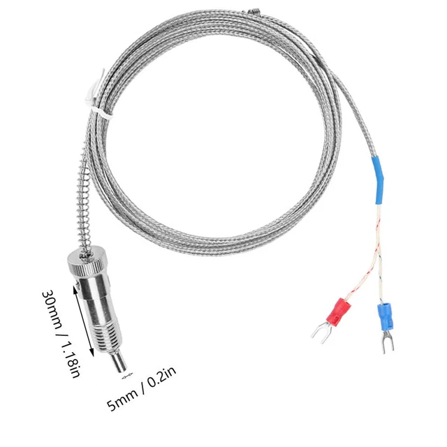 COMPRESSION SPRING TYPE K Thermocouple Temperature Sensor Wires 0-400 ...