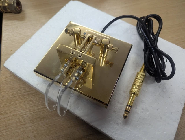 MORSE CODE KEY Iambic Lever Paddle made in Ukraine RR5CDX £150.00 ...