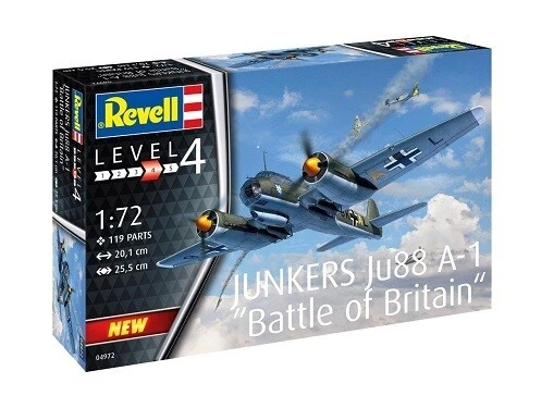 REVELL 04972 ZWEITER Weltkrieg Deutsche Junkers Ju88 A-1 'B Von B ...