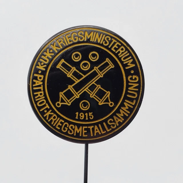 ORIGINAL WWI WW1 Austrian KUK war metal donation Patriotic stick pin ...