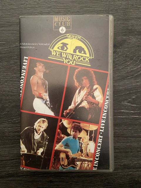 QUEEN MUSIC VIDEO We Will Rock You (VHS Tape 1997) Rare Iconic Concert ...