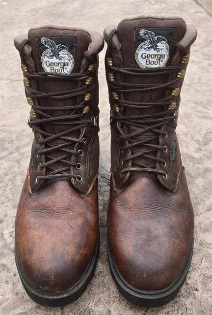 GEORGIA BOOT G107 HOMELAND Mens NEW Steel-Toe Work US Size 10.5, 8 Inch ...