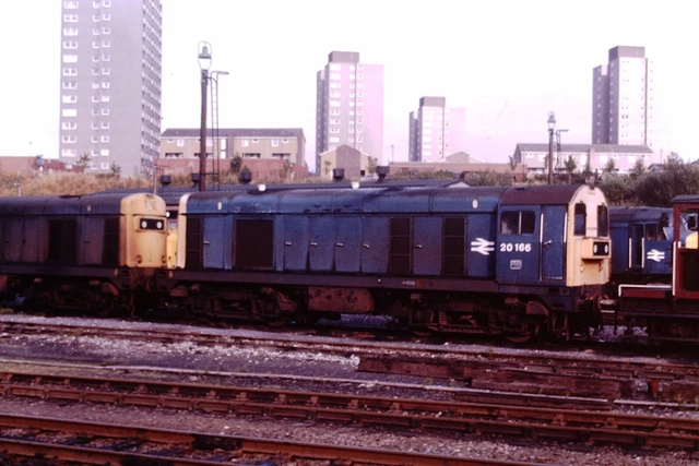 1980S BRITISH RAIL BR Diesel Loco 20166 Leicestershire Railway Slide ...