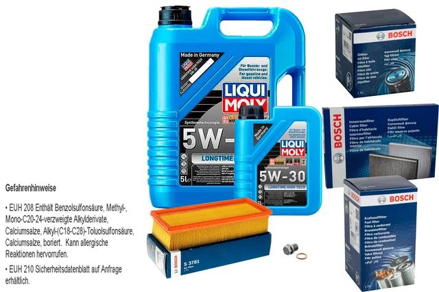 BOSCH INSPECTION SET 6 L Liqui Moly Longtime High Tech 5W-30 Pour Rover 400 RT EUR 134,25 ...