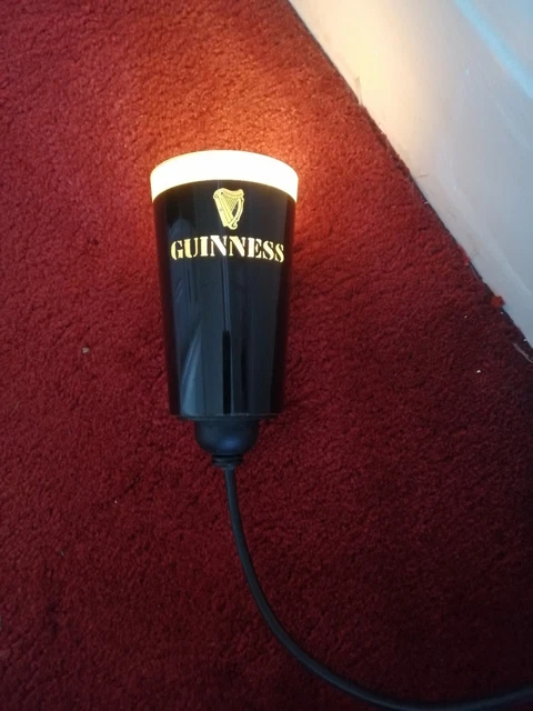 VINTAGE ORIGINAL GUINNESS Bar Top Pump Font SignHead14 x 8.5 cms ...