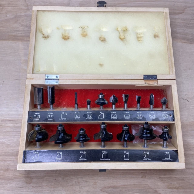 MASTERGRIP 17 PIECE Router Bit Set $35.00 - PicClick