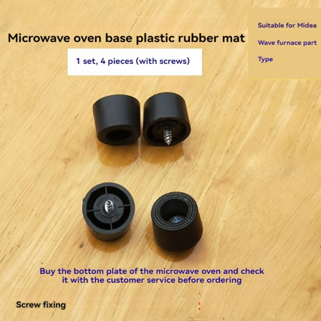 4PCS UNIVERSAL BASE Plastic Feet Pads Bottom Pad w/ Screws For ...