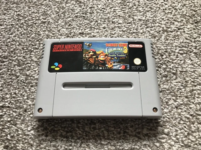 DONKEY KONG COUNTRY 3 Dixie Kong’s Double Trouble Snes Game Eur Uk Pal ...