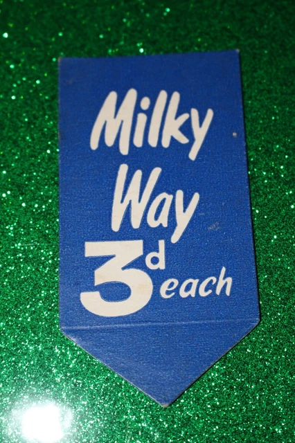 VINTAGE MILKY WAY Sign Shop Packaging Ephemera 1960S £14.50 - PicClick UK