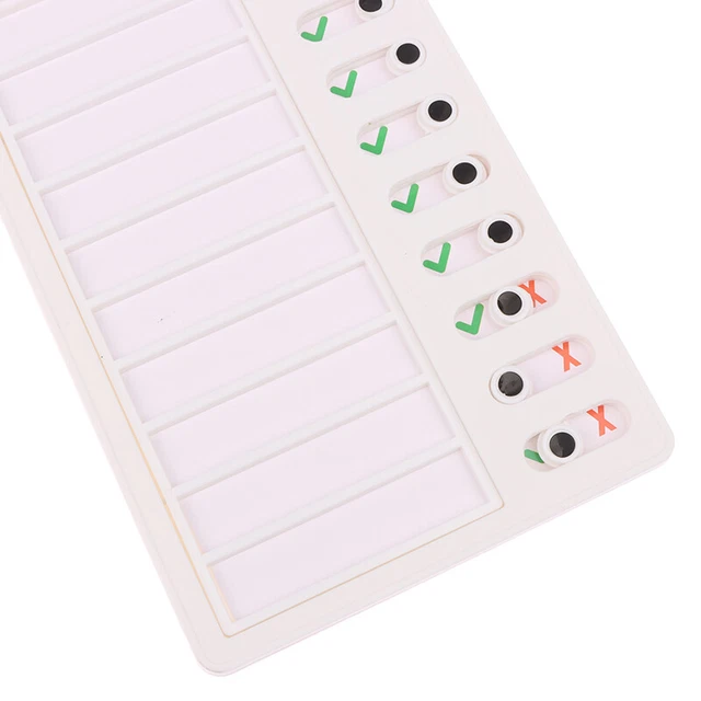 CHORE CHART STUDENT Message Checklist Children'S Self-Discipline Punch ...